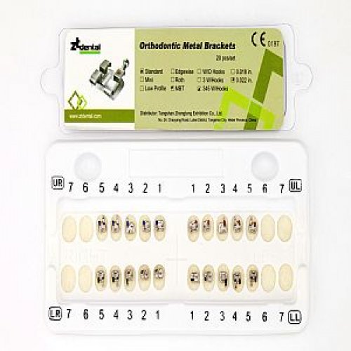 Orthodontic Metal Brackets - Set - perla dental supplies