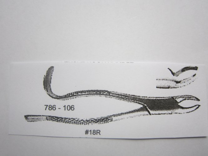 Extraction Forceps #18R - perla dental supplies