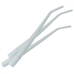 Autoclavable Surgical Aspirator Tips-WHITE - perla dental supplies