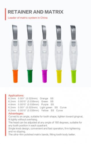 Disposable Wingless Retainer & Matrix - perla dental supplies